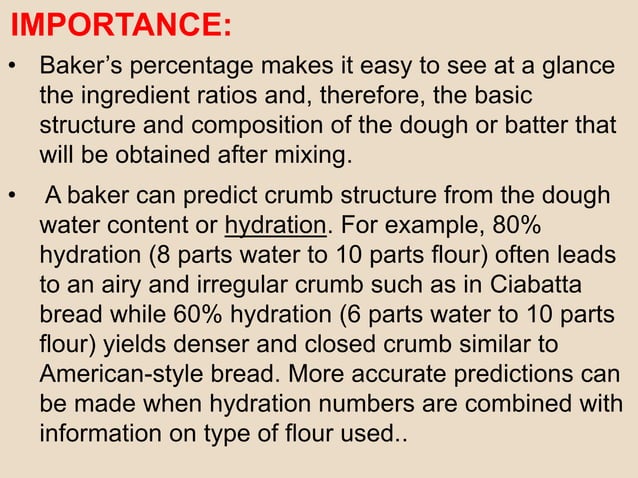 bakerspercentage | PDF