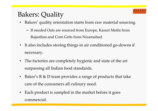 Bakers Profile | PDF | Desserts and Baking | Food & Drink