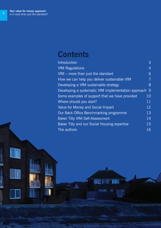 Baker Tilly Value for Money guide for Social Housing | PDF