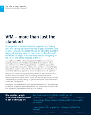 Baker Tilly Value for Money guide for Social Housing | PDF