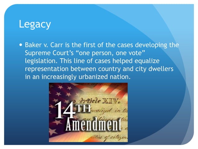 Baker v. carr | PPT