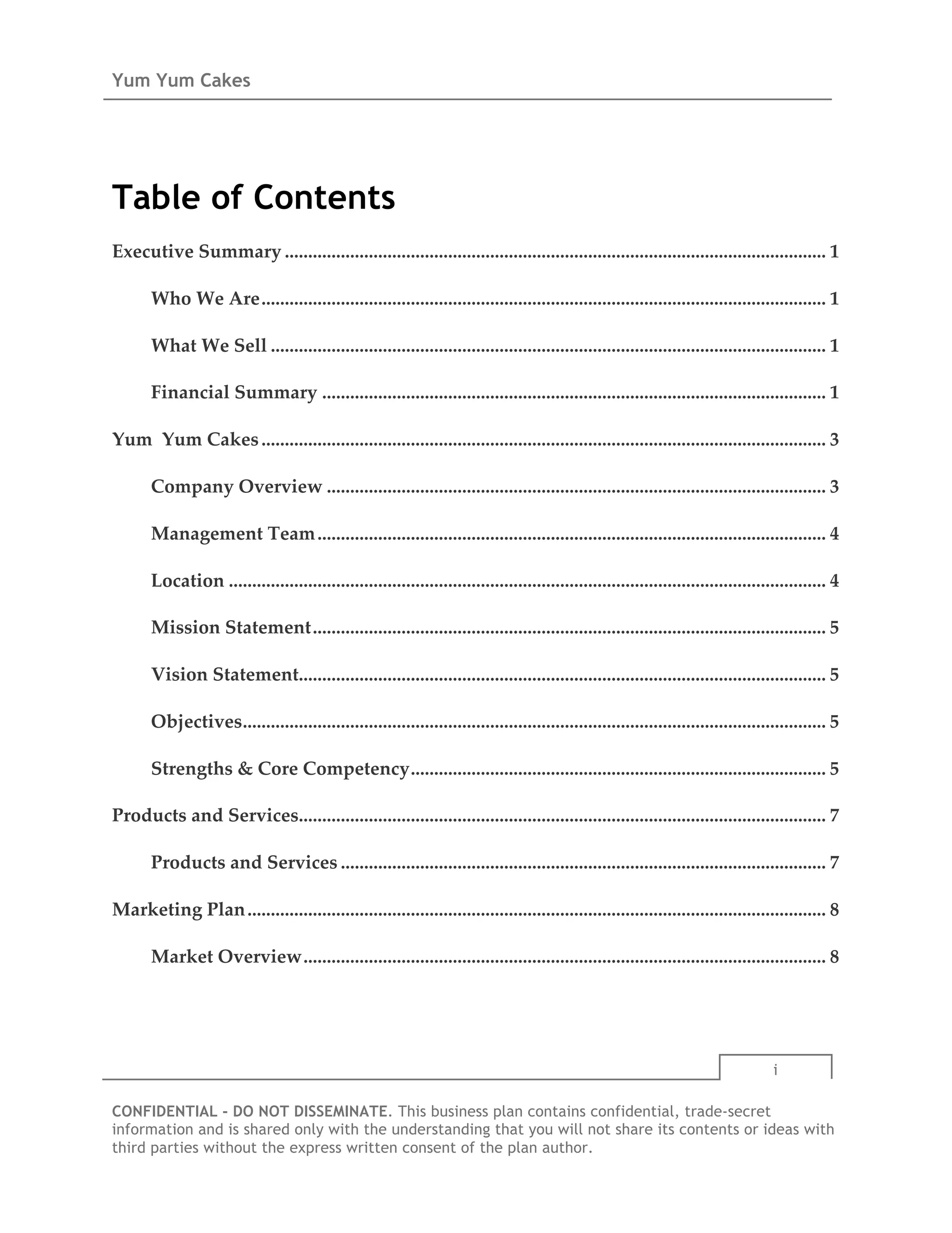 Bakery-Business-Plan-Template-Example.pdf | Business Accounting ...