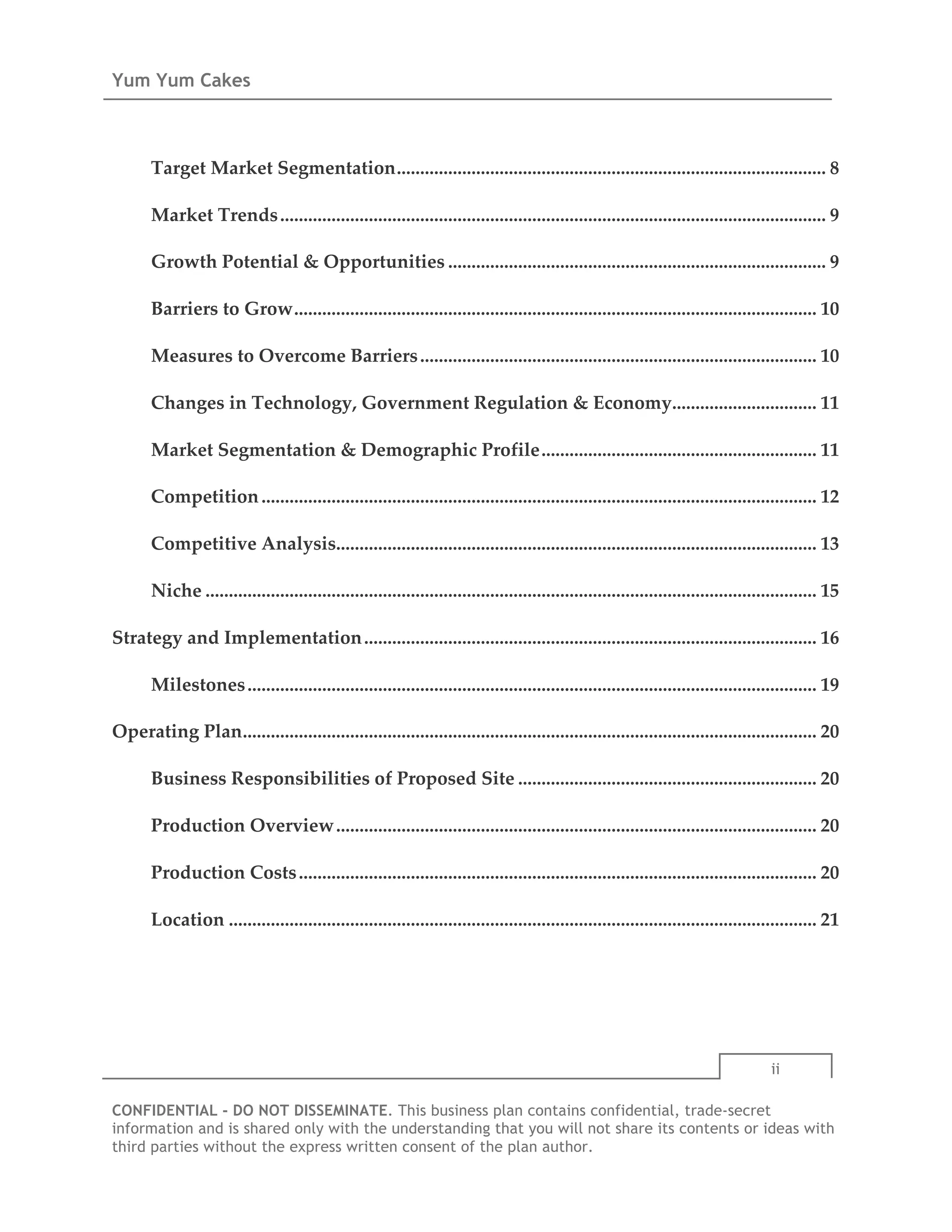 Bakery-Business-Plan-Template-Example.pdf | Business Accounting ...