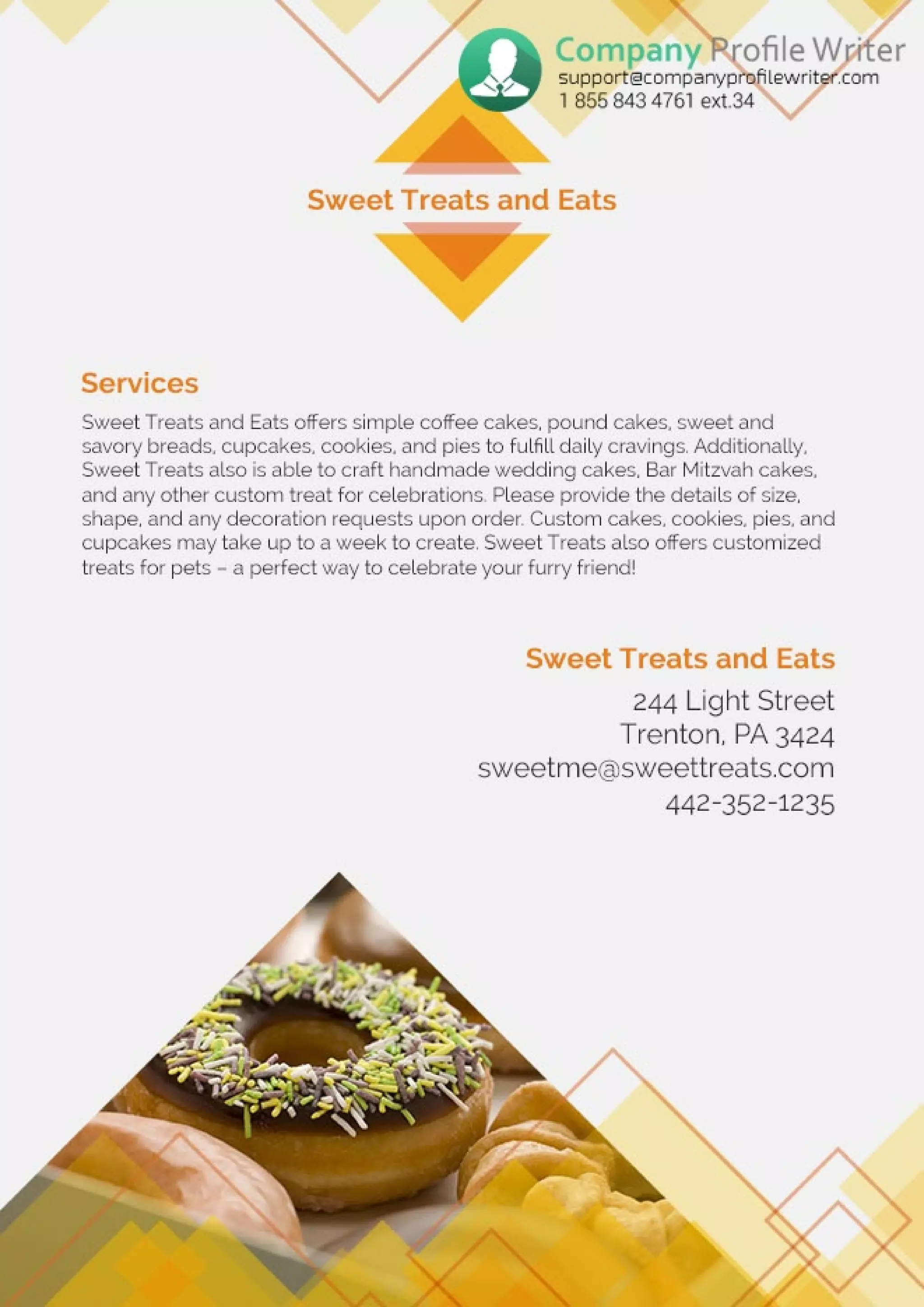 Bakery Company Profile Example | PDF