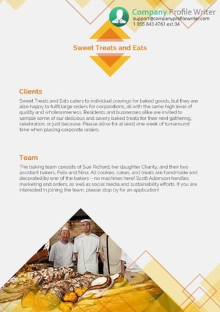 Bakery Company Profile Example | PDF