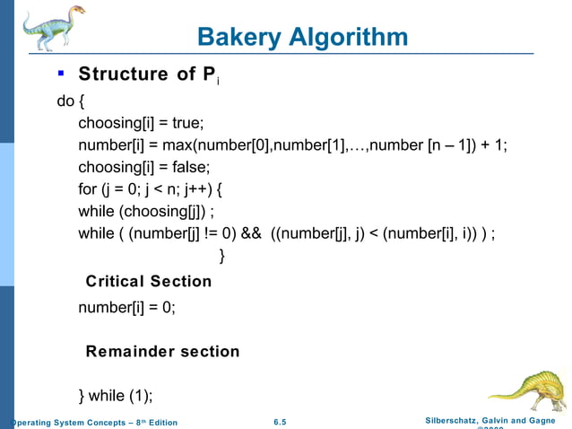 Bakery Algorithm Ppt