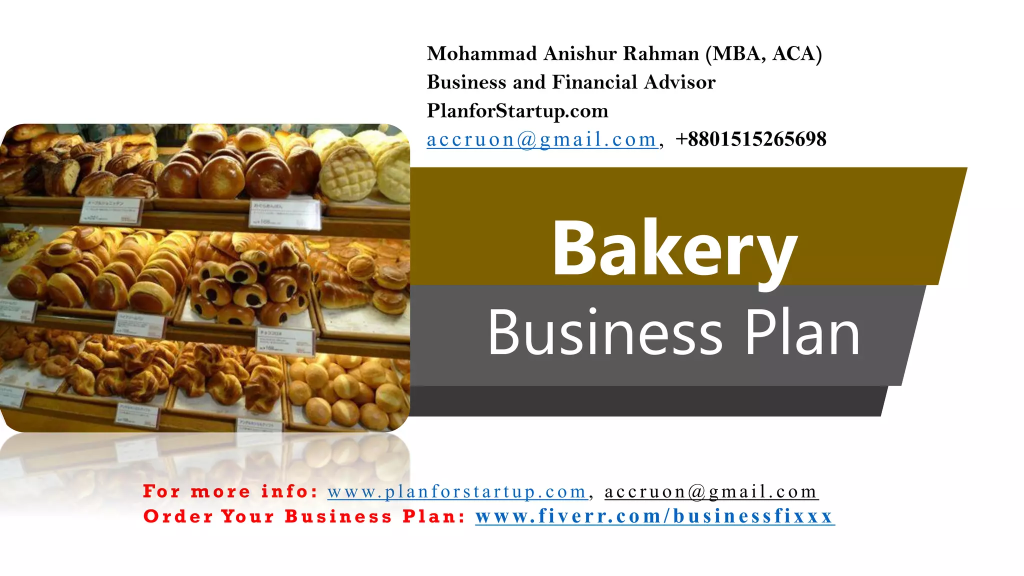 Bakery business plan | PDF