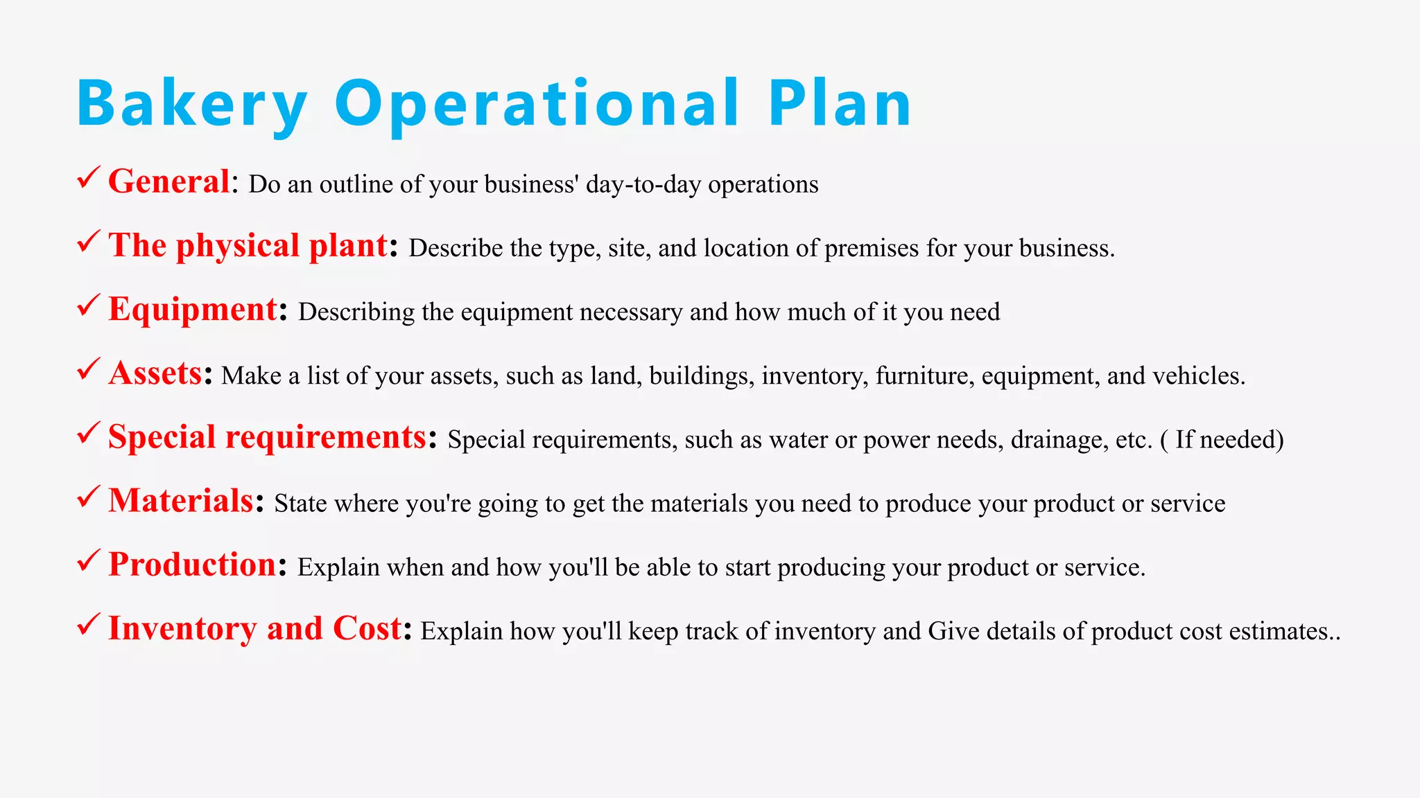 Bakery business plan | PDF