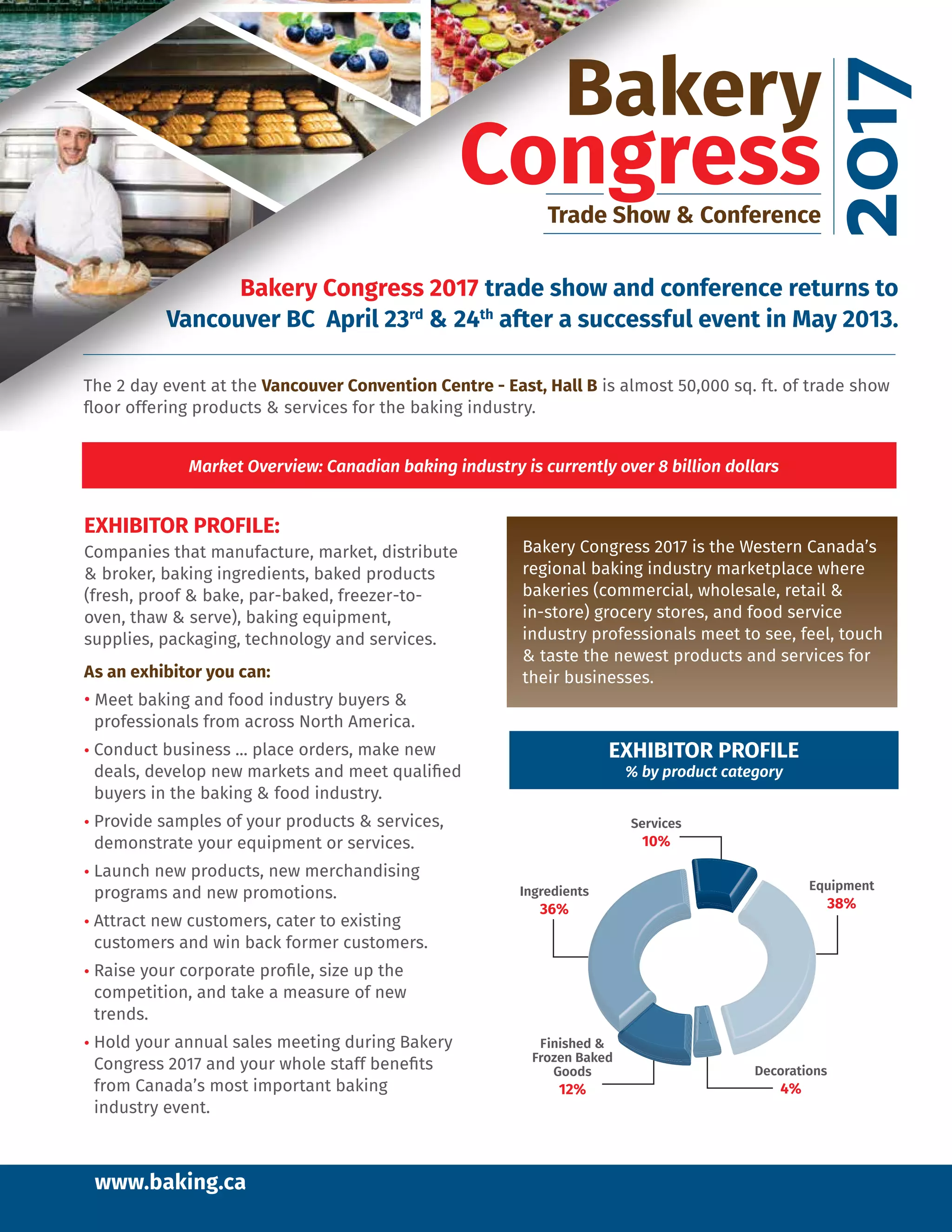 Canada Bakery Congress 2017 Trade Show Information | PDF