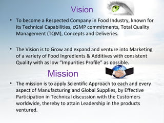 Bakery Ingredients in India | PPT