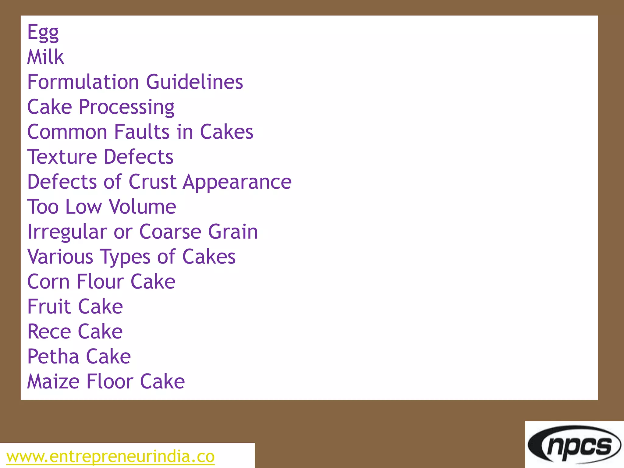 Bakery Manufacturing Process. Manufacture of Bread, Biscuit, Cake ...