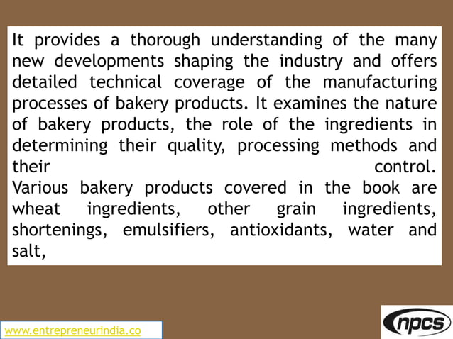 Bakery Manufacturing Process. Manufacture of Bread, Biscuit, Cake ...