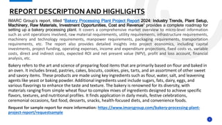 Detailed Project Report on Bakery Processing Plant Setup | PPTX