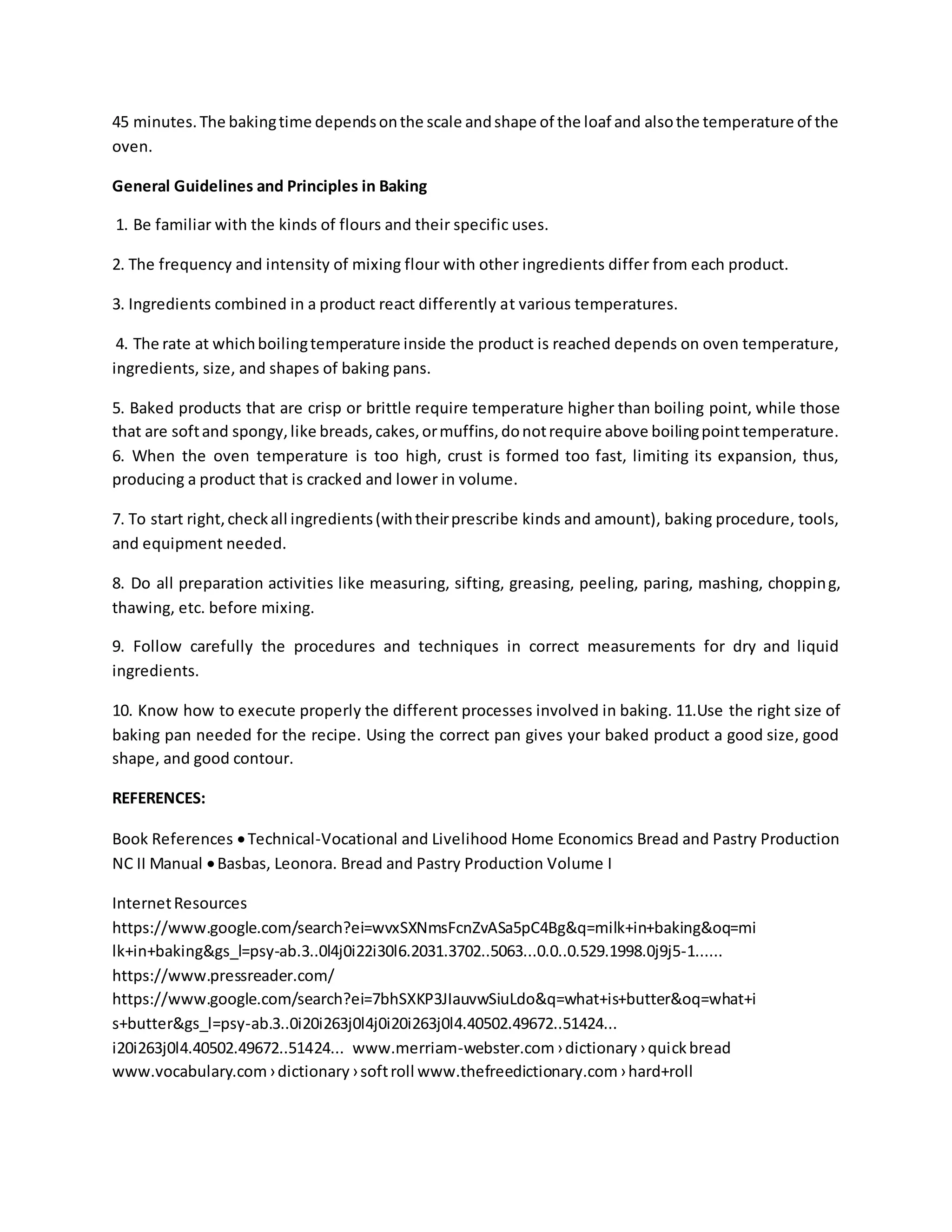 Bakery products | DOCX