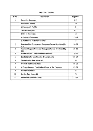 Bakery products final project report cd version | PDF