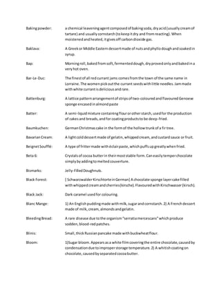 Bakery terms ultimate -jc | DOCX
