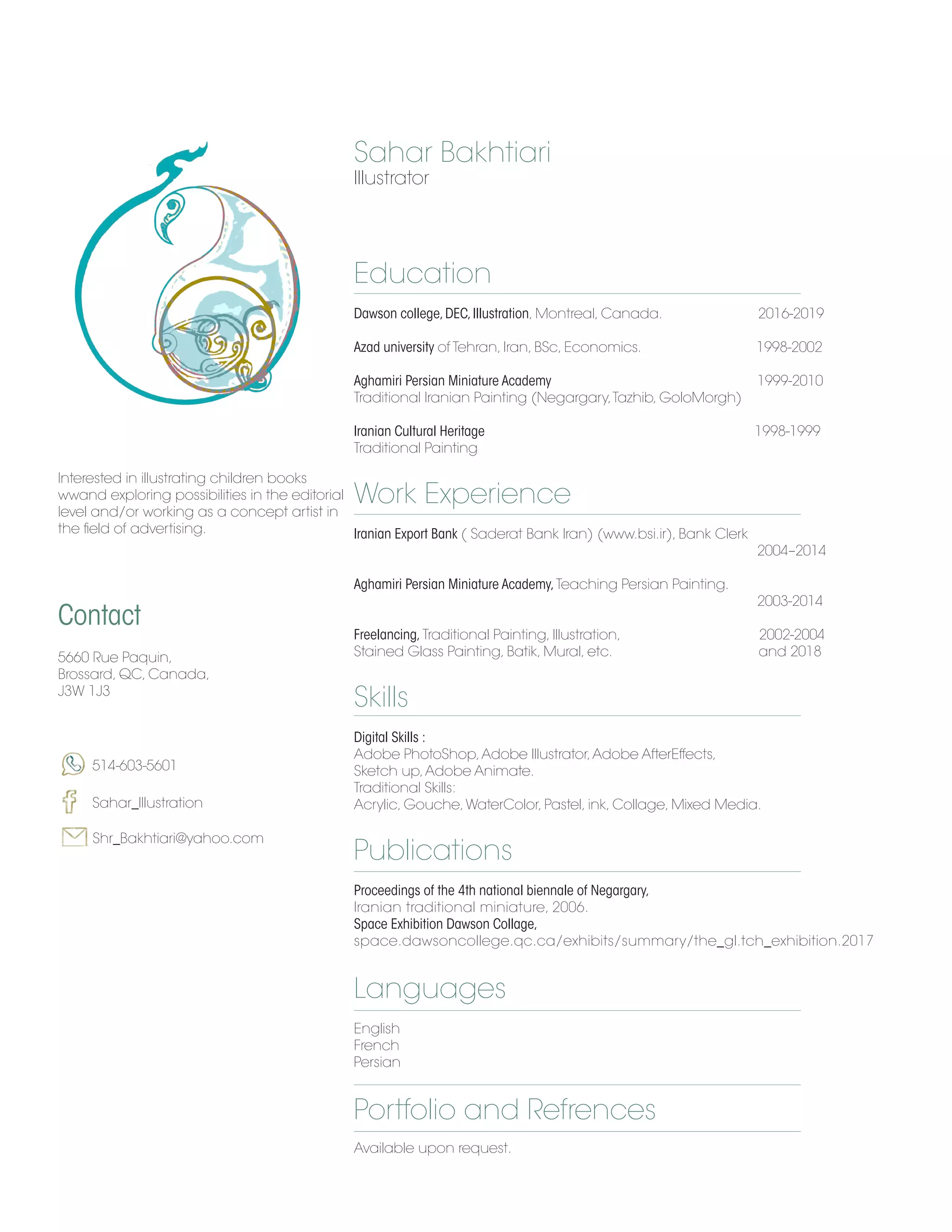 Bakhtiari sahar _cv_english | PDF