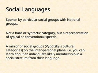 Bakhtin-1 (1) on language development and discourse in english language ...
