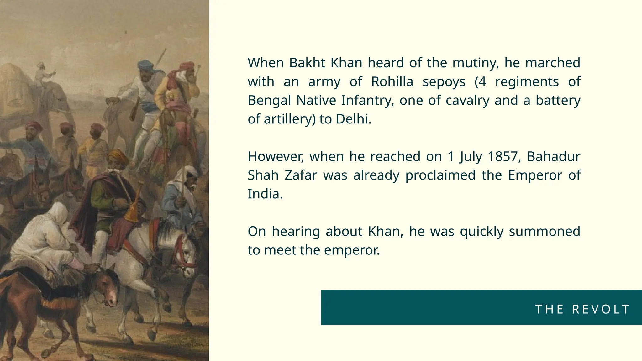 Bakht Khan - One of India's Freedom Fighter | PPTX