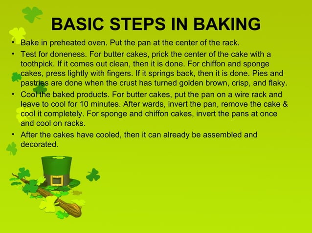 Baking | PPT | Cooking | Food & Drink