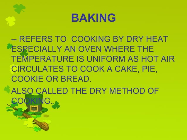 Baking | PPT | Cooking | Food & Drink