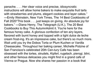 [READ PDF]⚡ Baking at the 20th Century Cafe: Iconic European Desserts ...