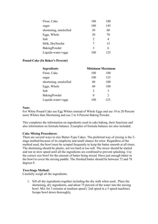 Baking and baking science | DOCX
