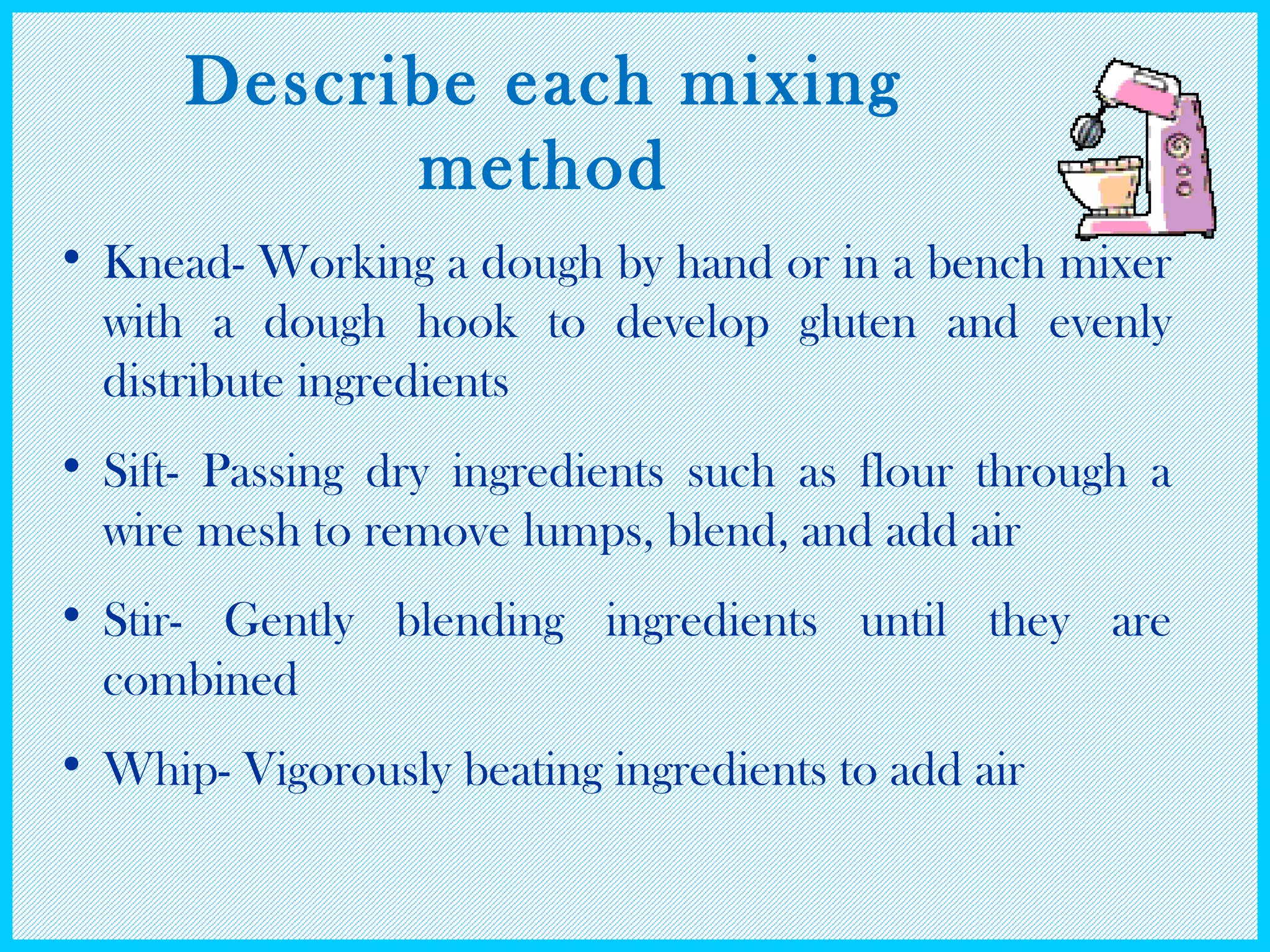 Baking flour mixture | PPT