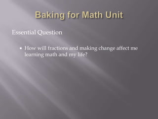 Baking for Math | PPTX