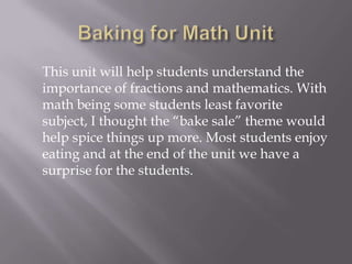 Baking for Math | PPTX