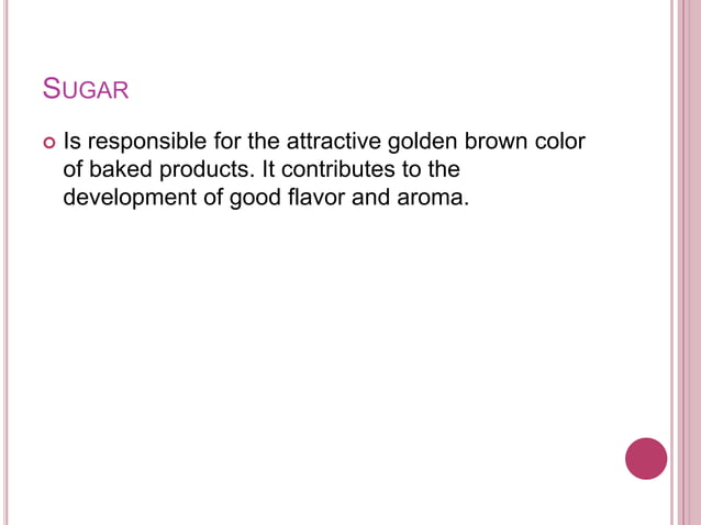 Basic Baking Ingredients and Their Functions | PPTX