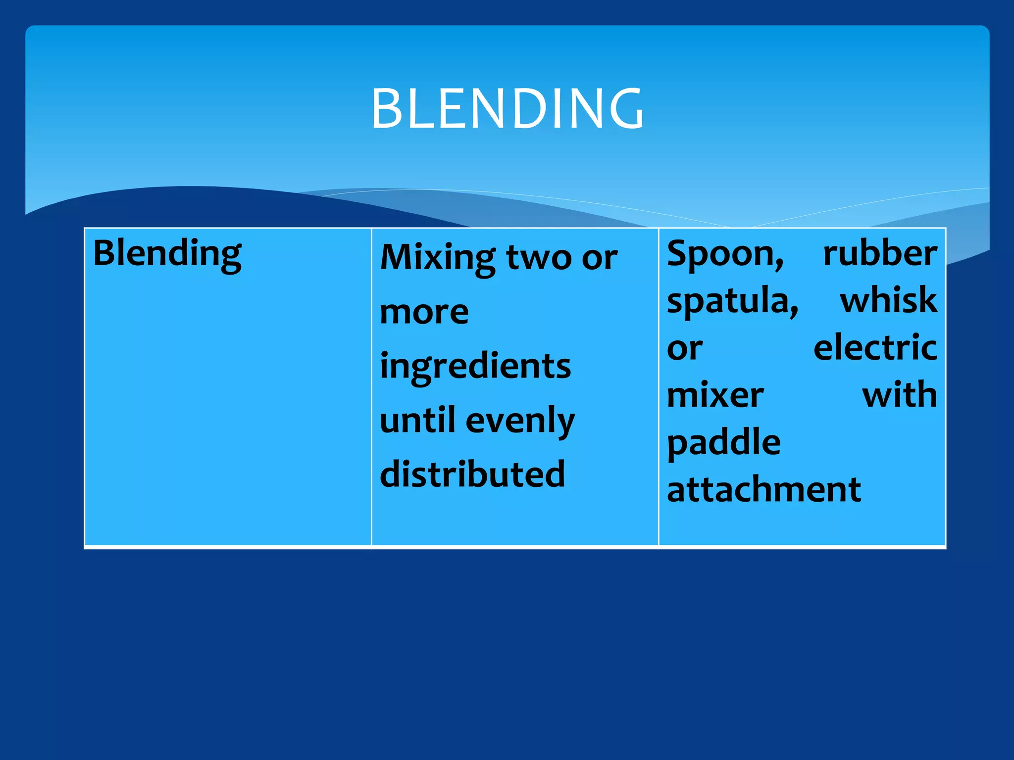 Baking mixing methods | PPTX