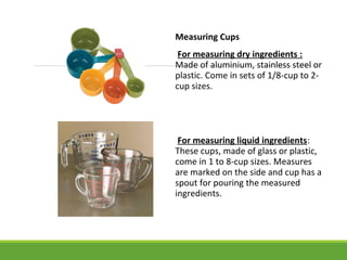 Baking Tools and Equipment | PPT
