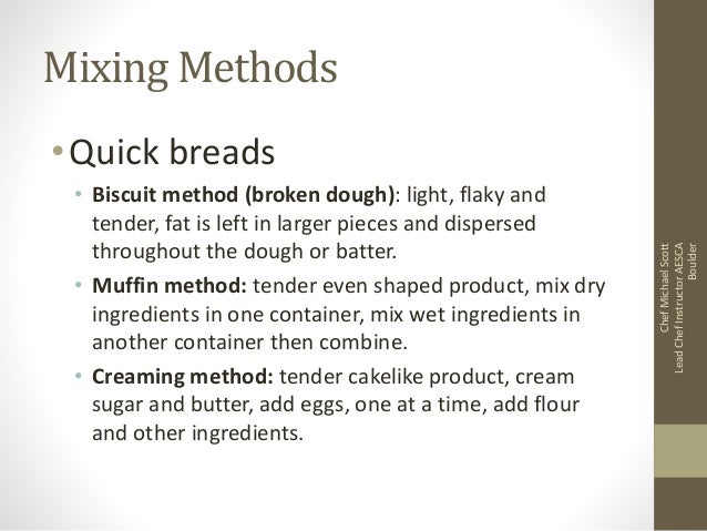 Baking techniques