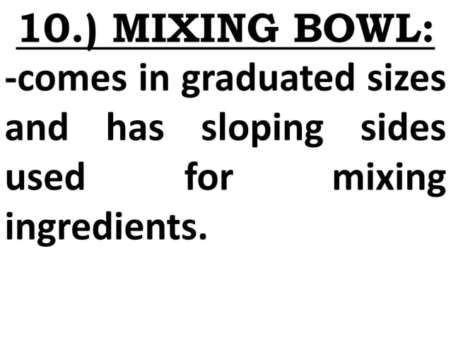 Bread and Pastry Production (Baking Tools and Equipment and their Uses ...