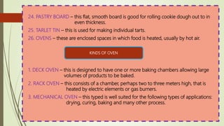 TLE 7 BAKING TOOLS AND EQUIPMENT 2 | PPTX