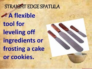 Baking tools and equipments | PPTX