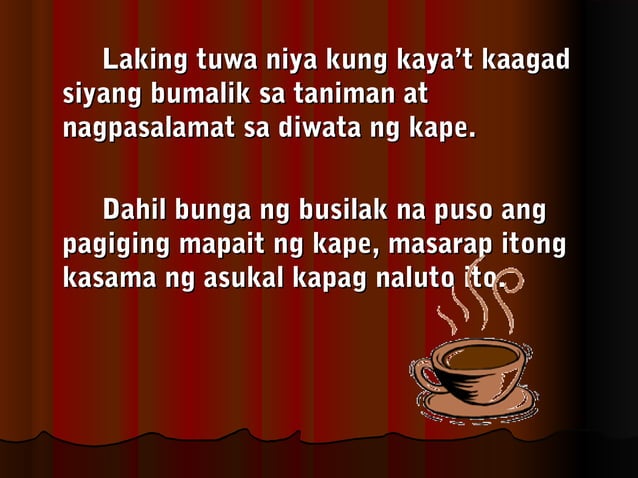 Bakit mapait ang kape | PPT