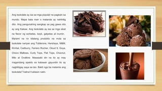 Bakit matamis ang tsokolate | PPT