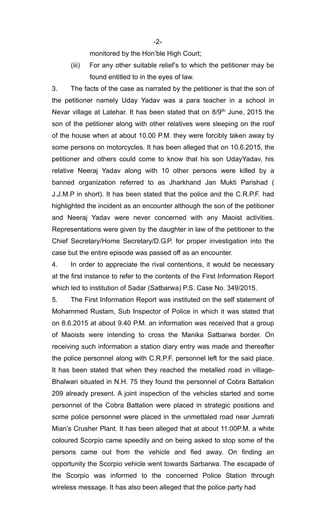 Bakoria fake encounter hc judgement | PDF