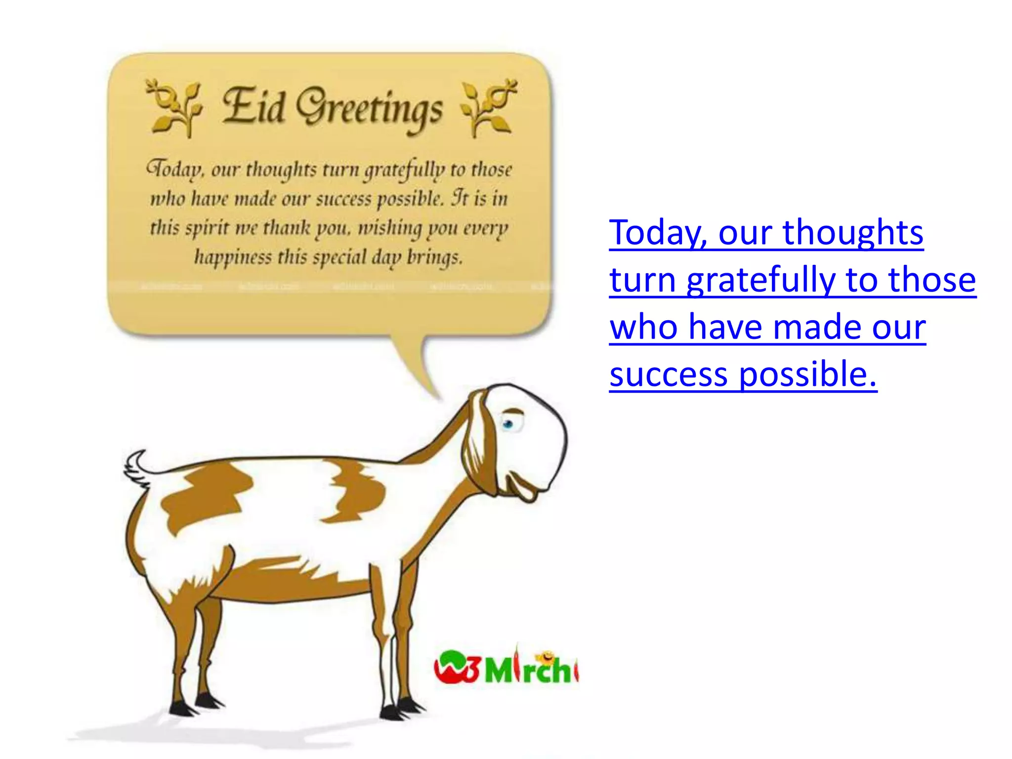 Eid Ul Adha/Bakra Eid Images, Wishes, Quotes & Messages | PPTX