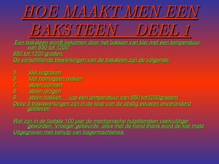 Baksteen | PPT