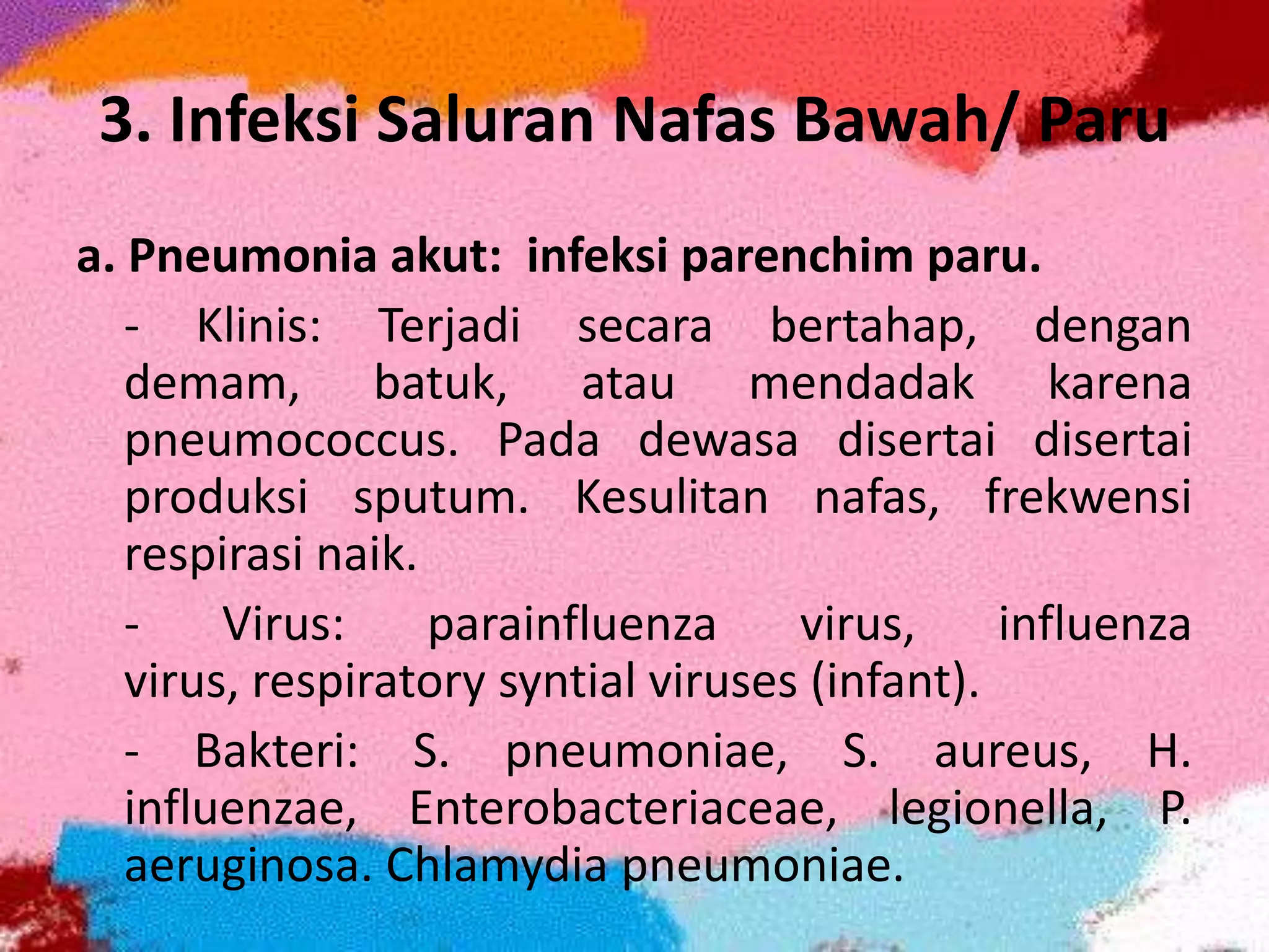 Bakteri Penyebab Infeksi Saluran Nafas | PPTX