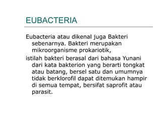 ciri-ciri dan struktur archae dan bakteri.ppt