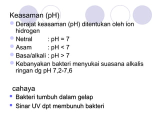 bakteri dalam makanan (Mata kuliah Ilmu Gizi) | PPT
