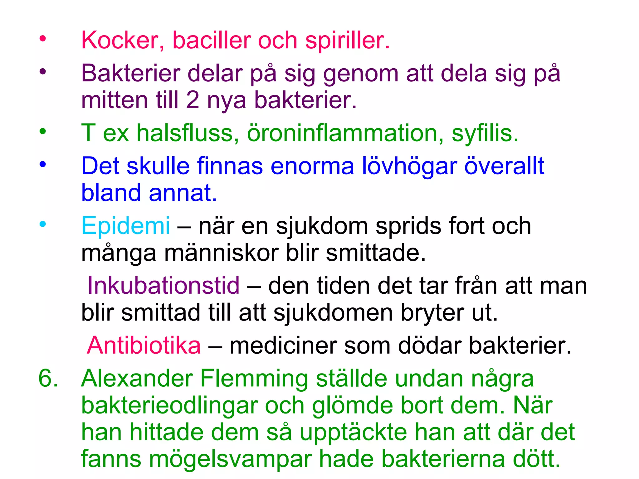 Bakterier & virus | PPT