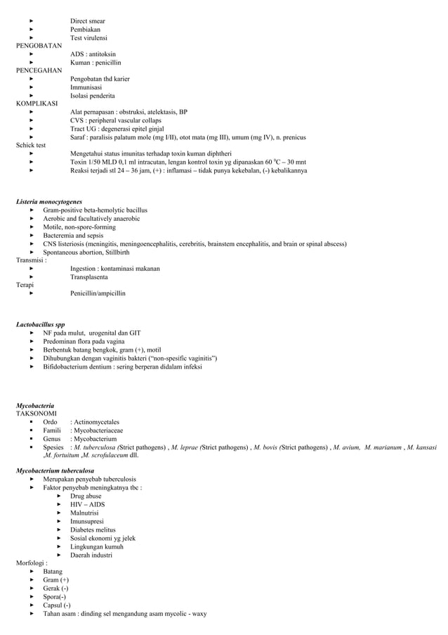 Bakteri Gram Positif (Rangkuman) | DOC
