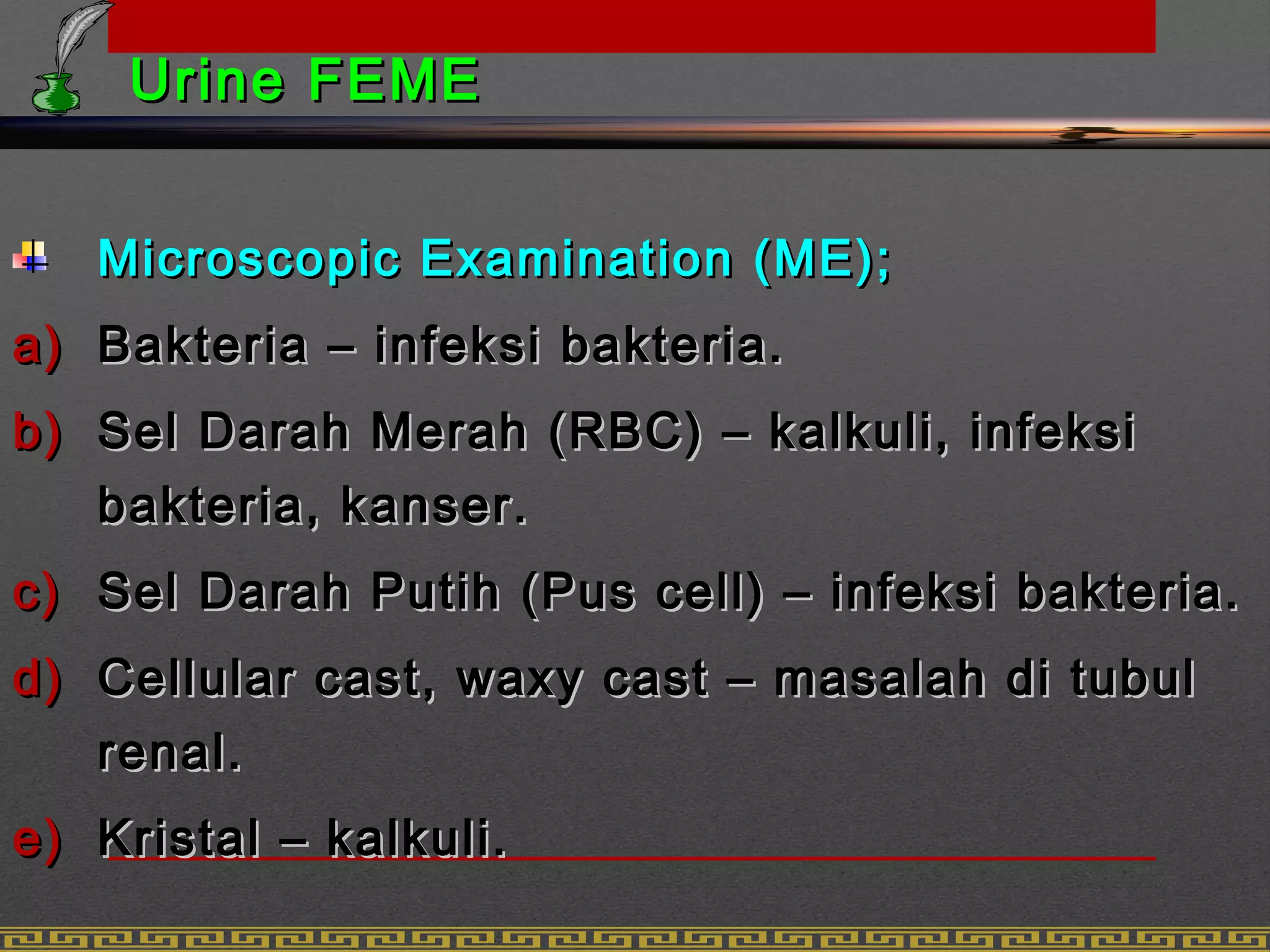 BAKTERIOLOGI & RADIOLOGI - SISTEM URINARI | PPT