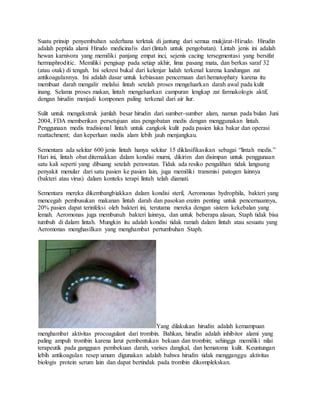 Bakteri ostoti untuk terapi lintah nusantara | PDF