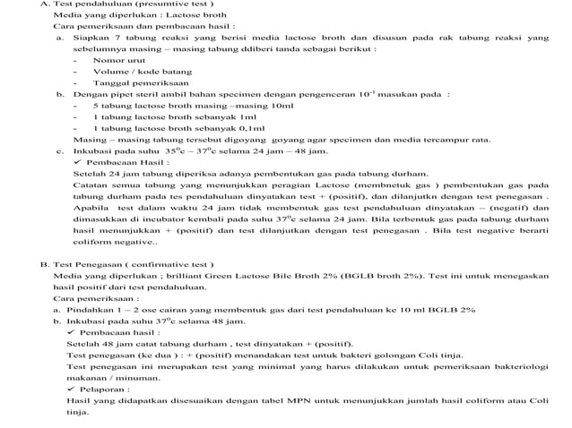 Bakteri pada minuman | PPT